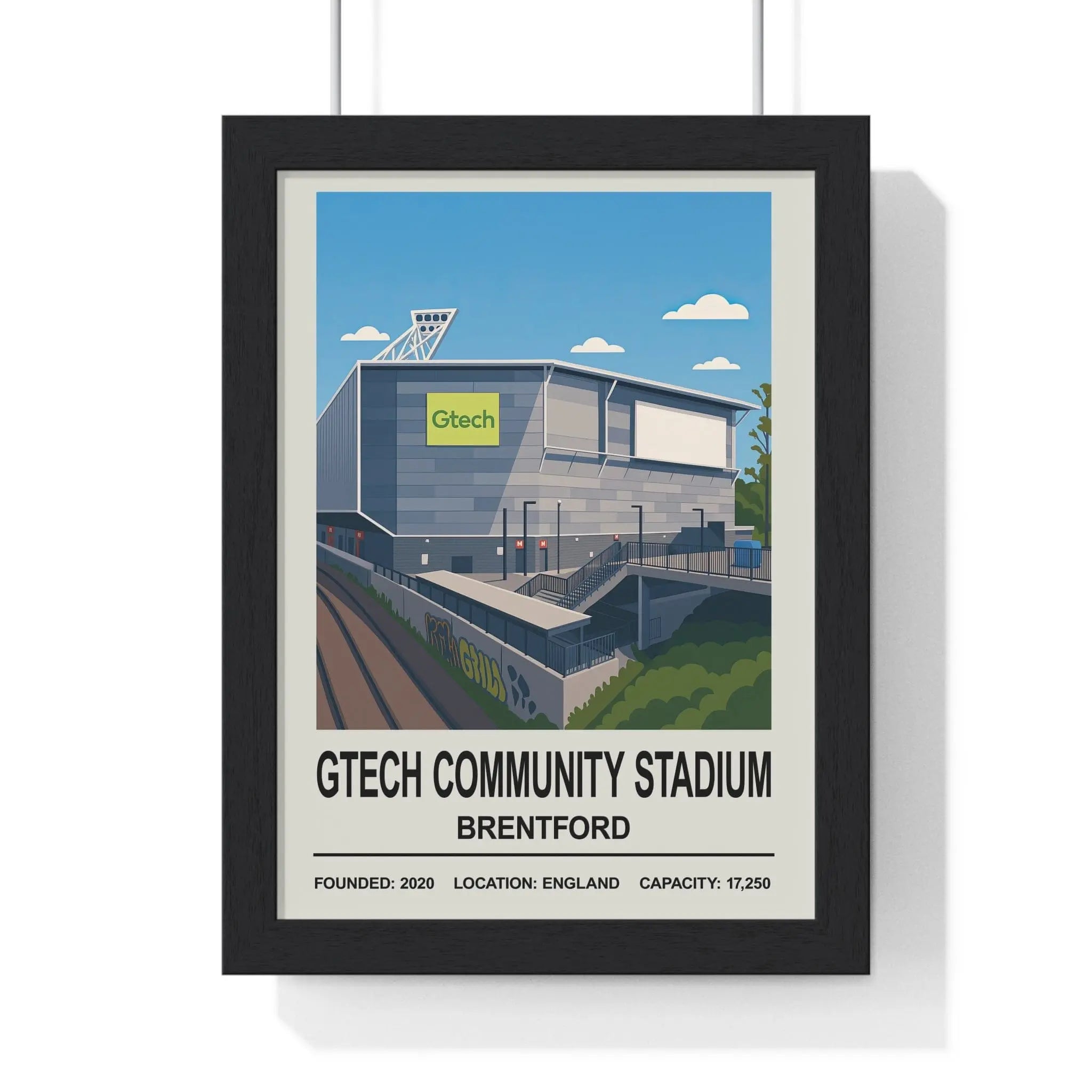 Brentford Gtech Community Stadium Print – Casual Football Shirts