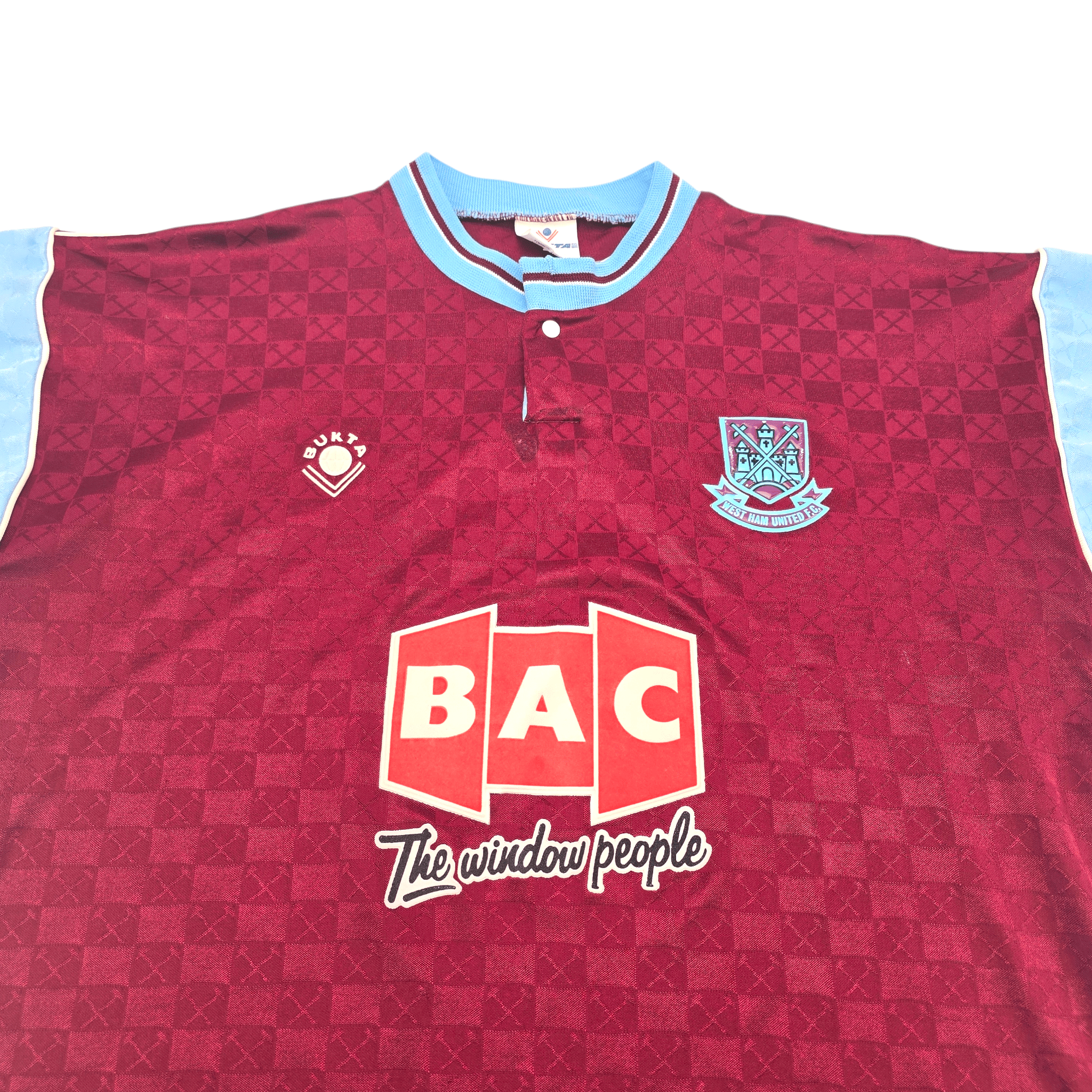 1989/91 West Ham United Home Football Shirt (L) Bukta – Casual Football ...