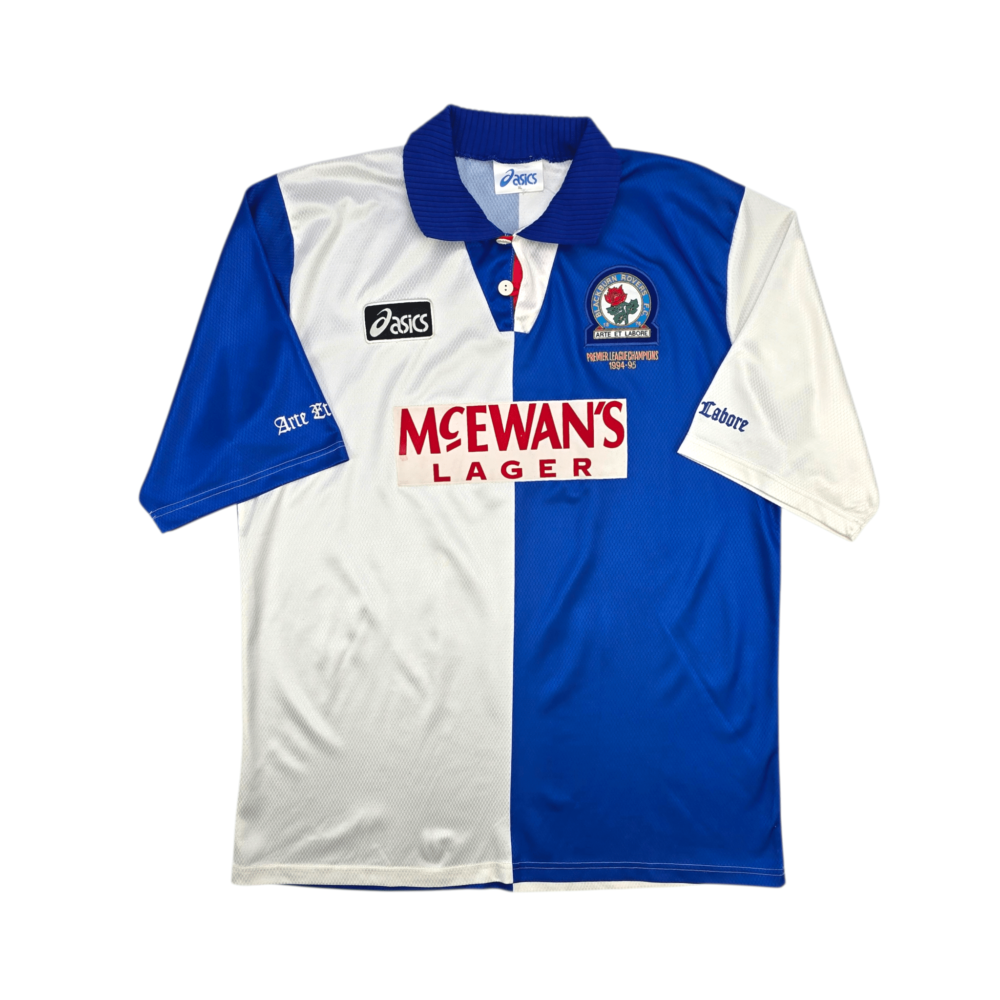 1994/95 Blackburn Rovers Home Football Shirt (XL) Asics – Casual ...