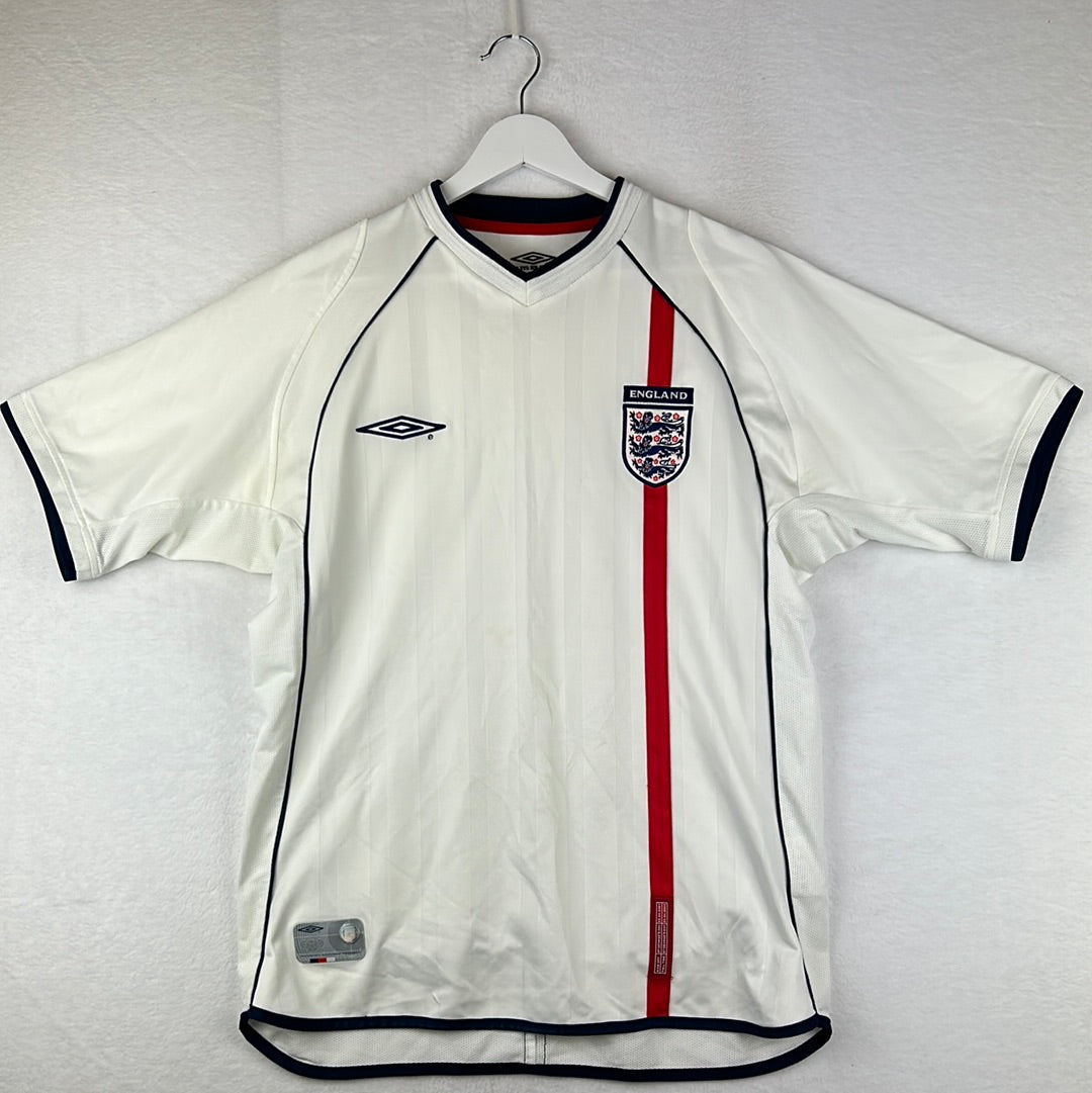 England 2002-2003 Home Shirt - Vintage Umbro Shirt – Casual Football Shirts