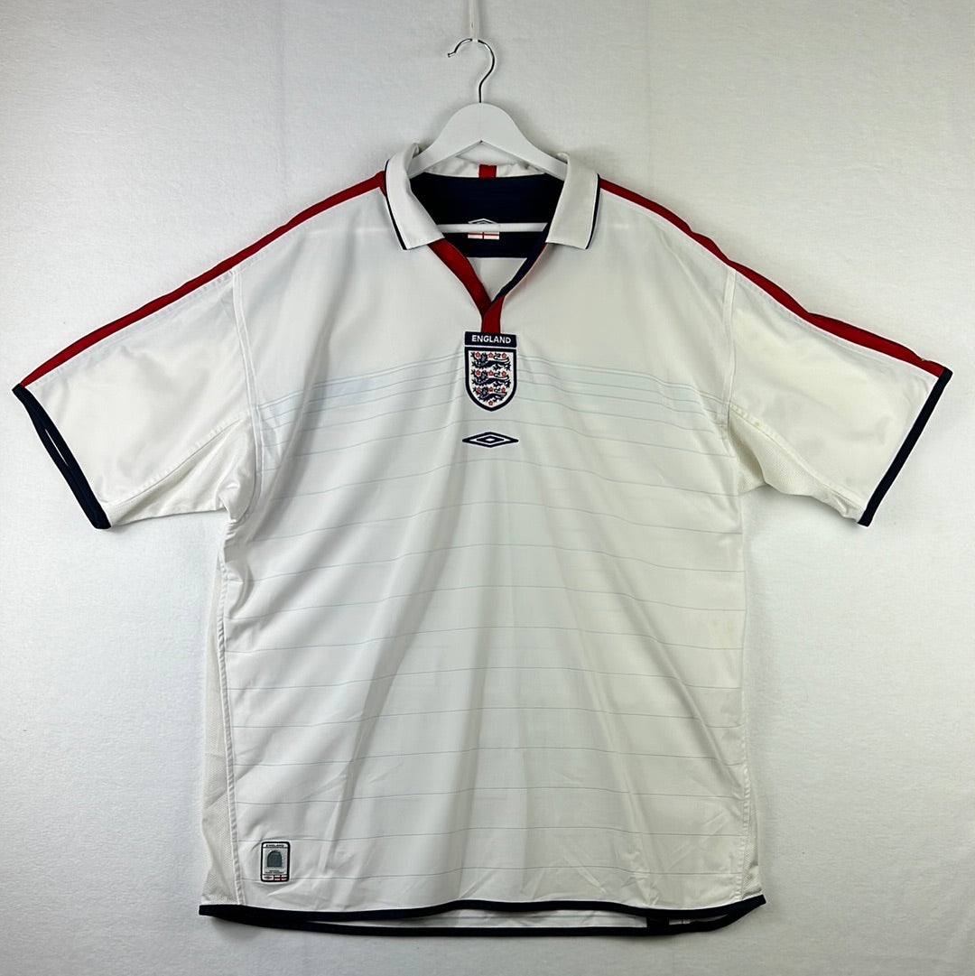 England 2004 Home Shirt - Vintage Umbro Shirt – Casual Football Shirts