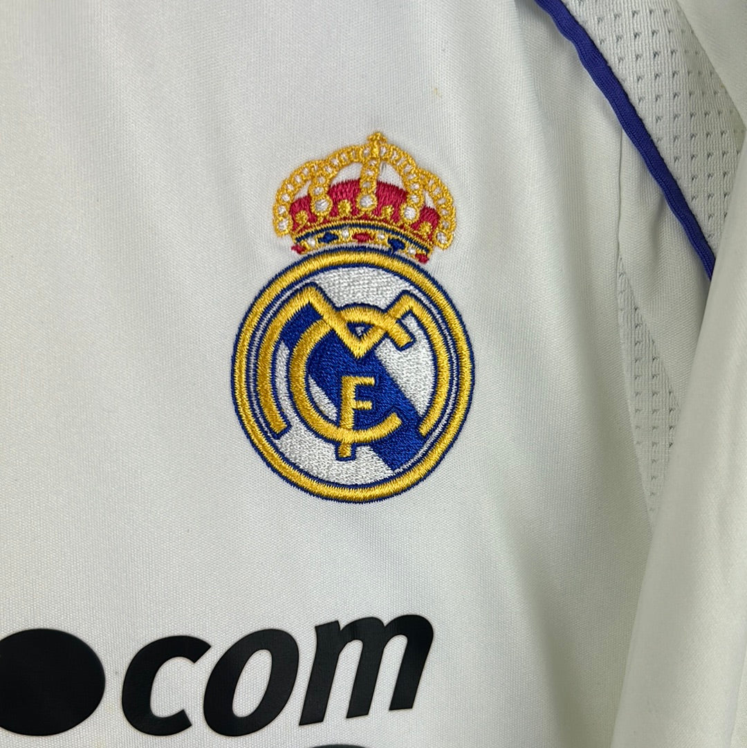 Real Madrid 2007-2008 Home Shirt - Adidas 697327 – Casual Football Shirts