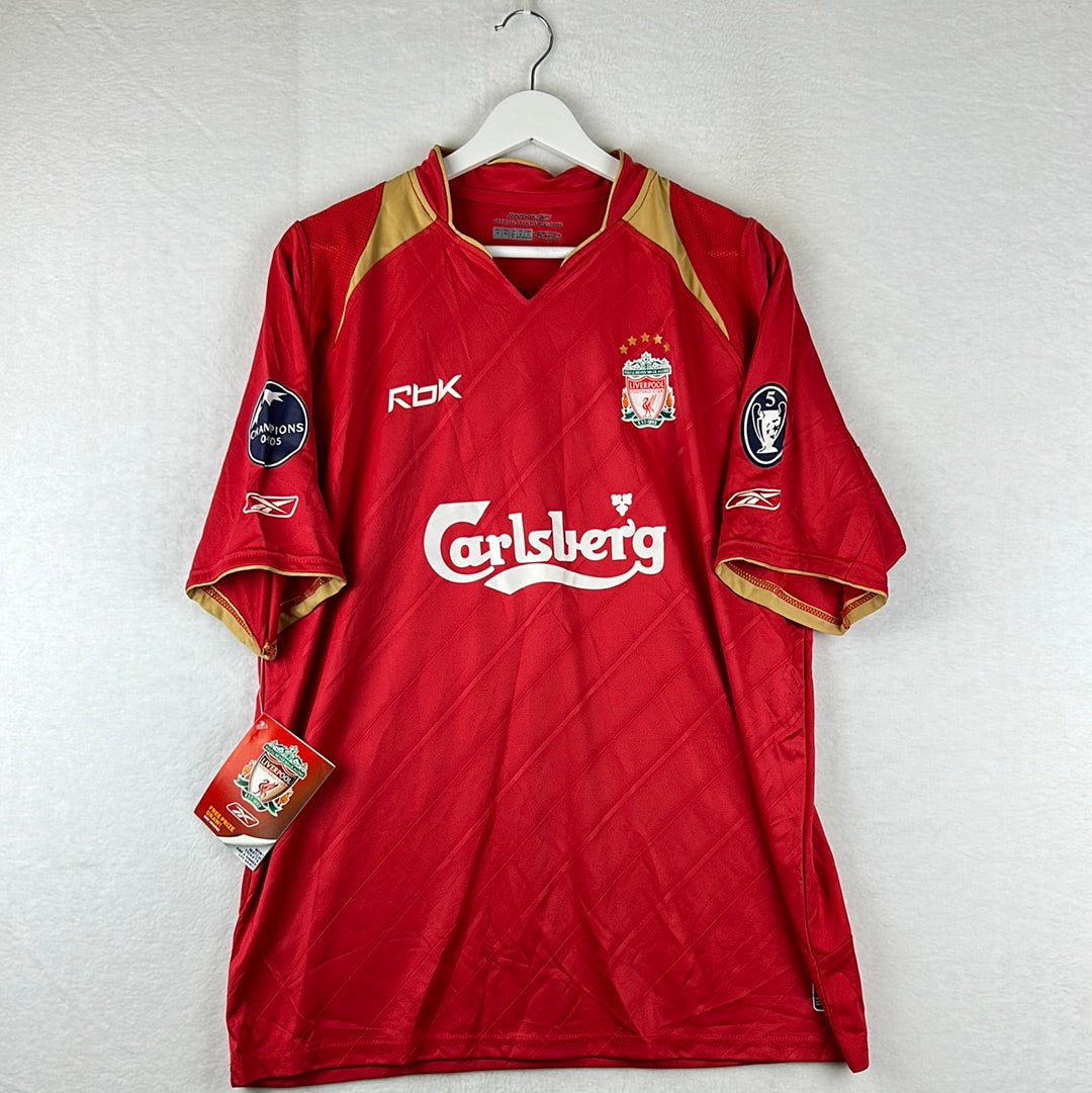 Liverpool 2005/2006 Champions League Home Shirt - Official Reebok Shirt ...