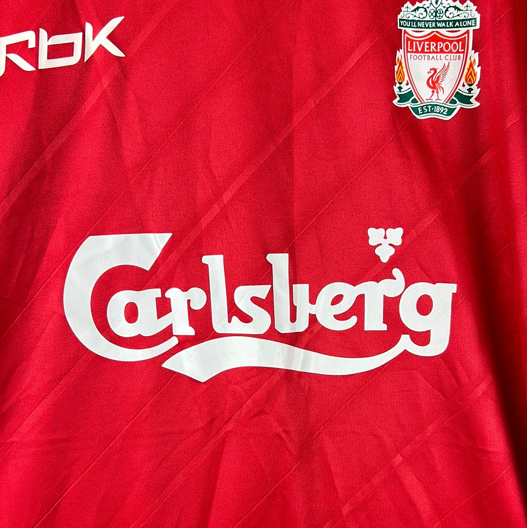 Liverpool 2005/2006 Champions League Home Shirt - Official Reebok Shirt ...