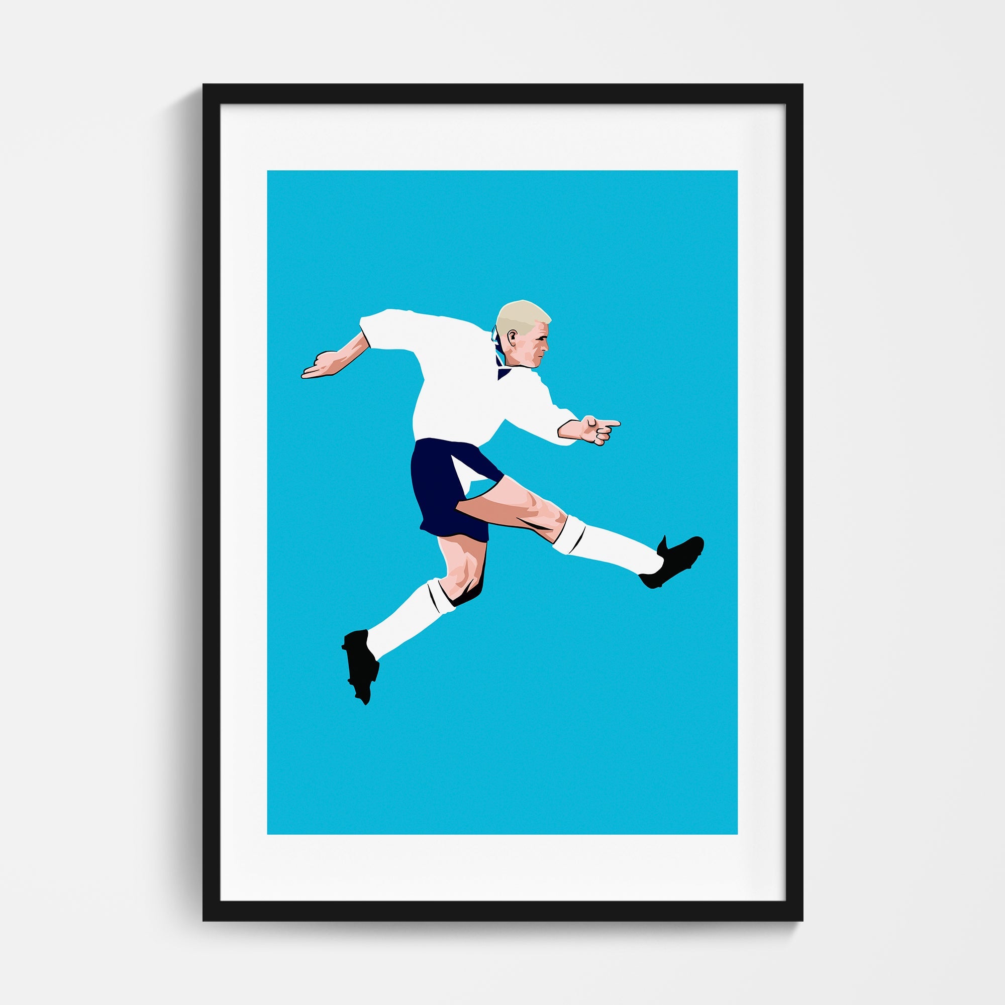 England 1996 Gazza Print – Casual Football Shirts