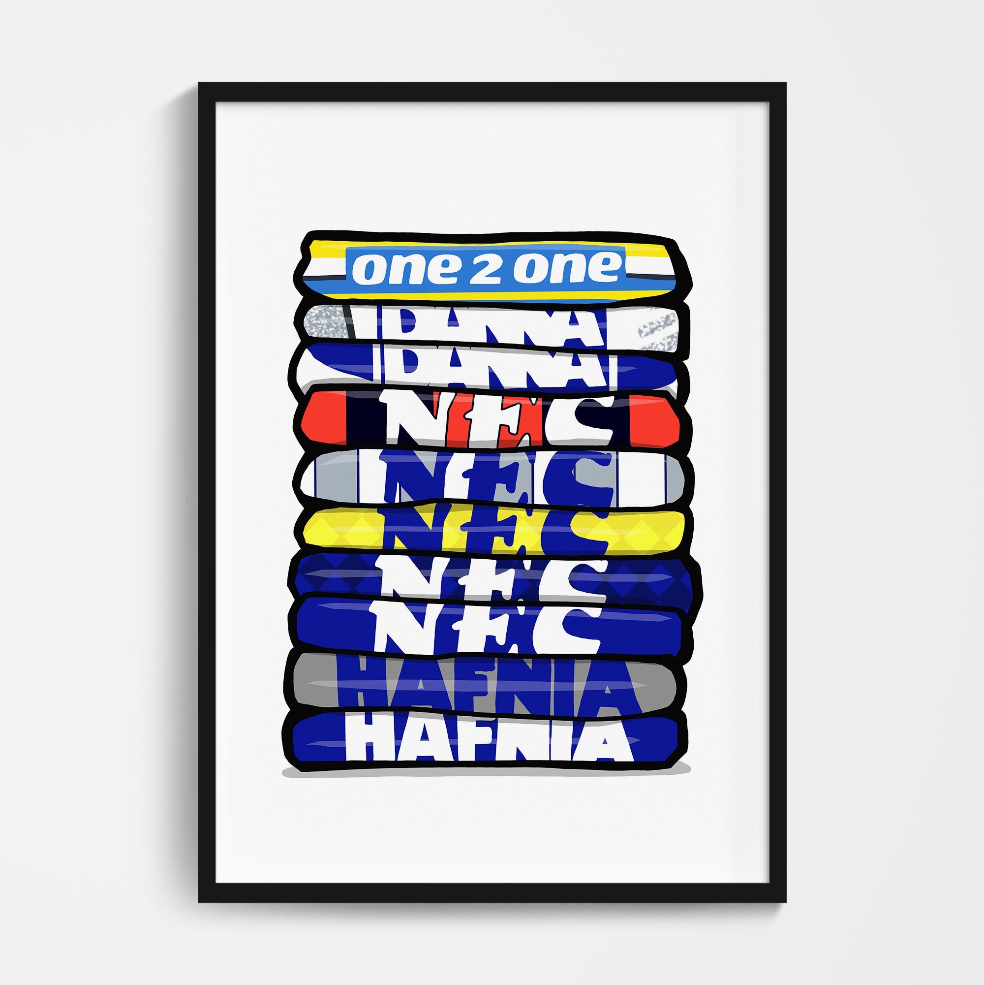 Everton Shirt Stack Print – Casual Football Shirts