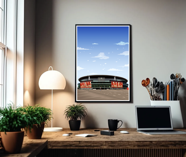 Emirates Stadium A3 Print – Casual Football Shirts