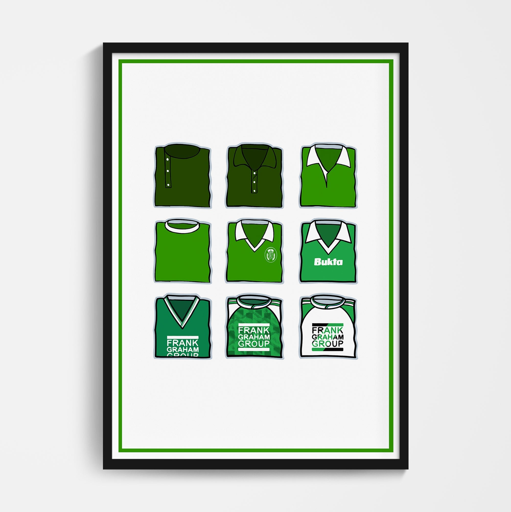 Hibernian Shirts Print – Casual Football Shirts