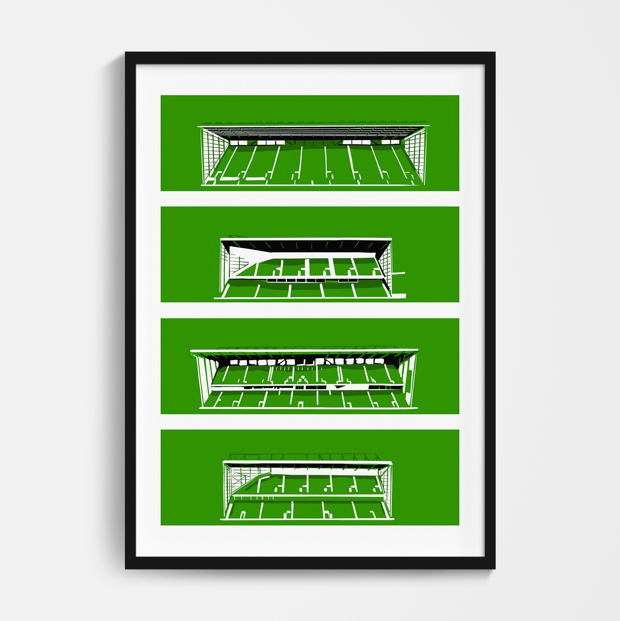 Hibernian Stadium Print – Casual Football Shirts
