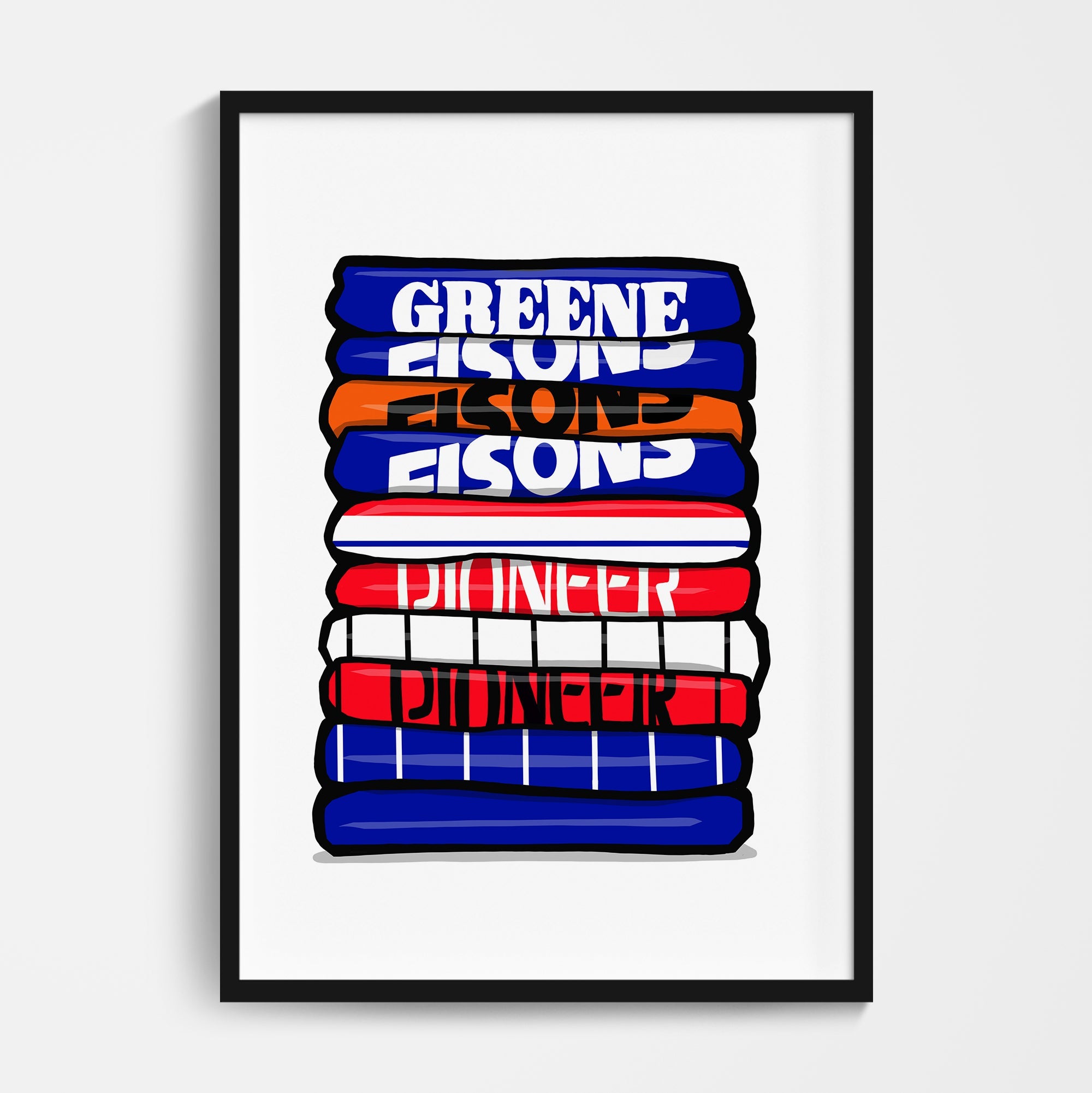 Ipswich Shirt Stack Print – Casual Football Shirts