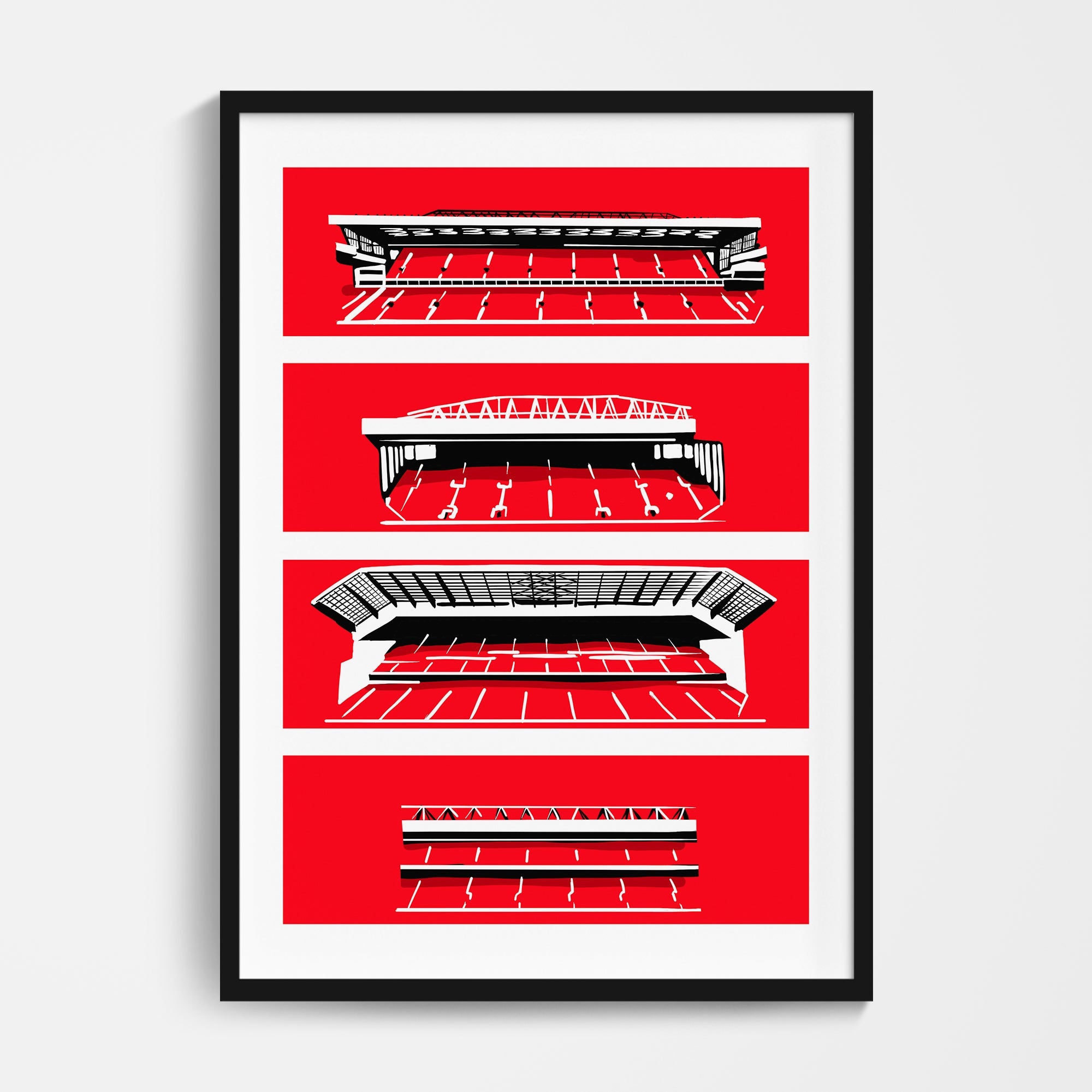 Liverpool Stadium Print – Casual Football Shirts