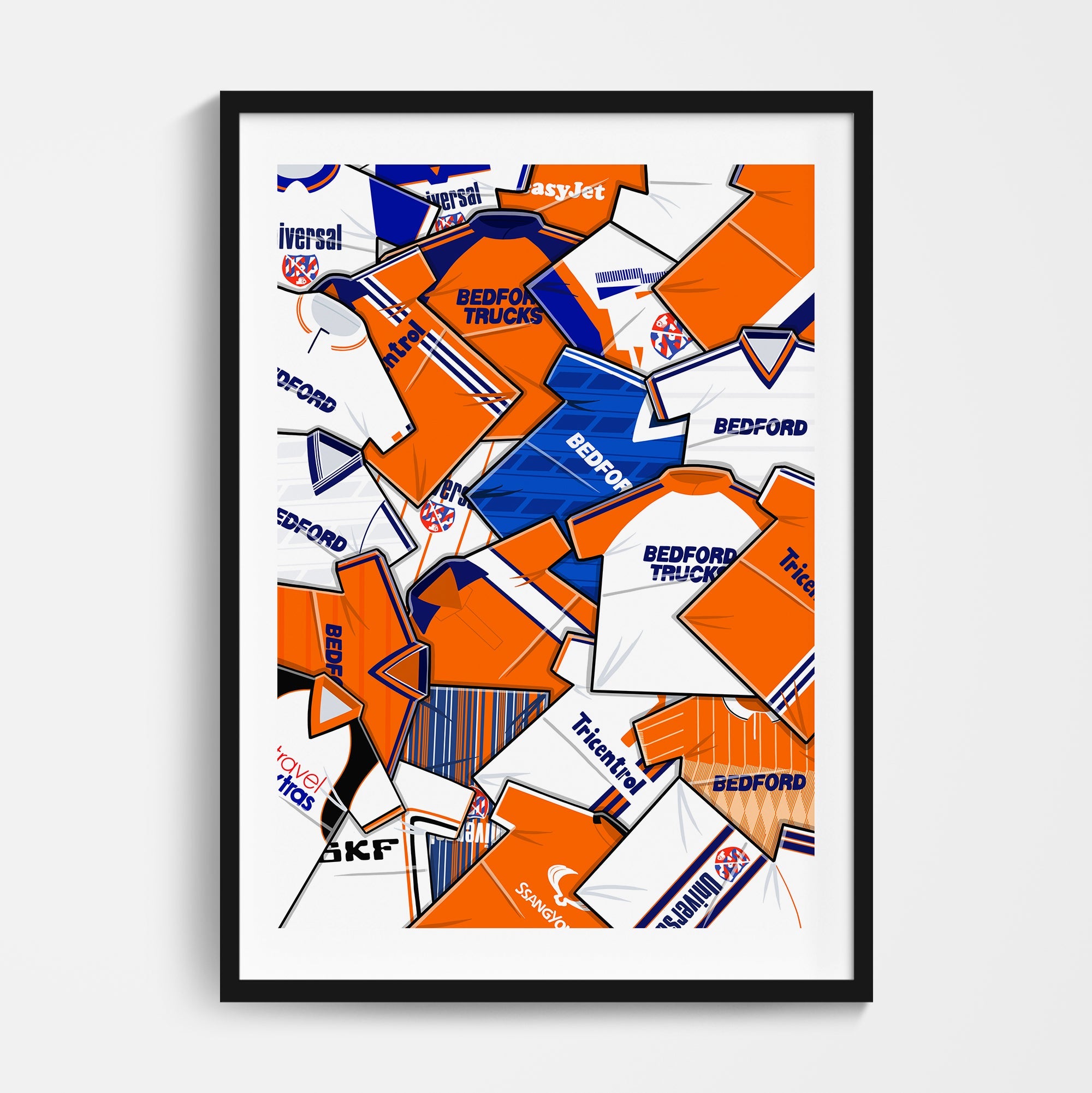 Luton Shirts Mash Up Print – Casual Football Shirts