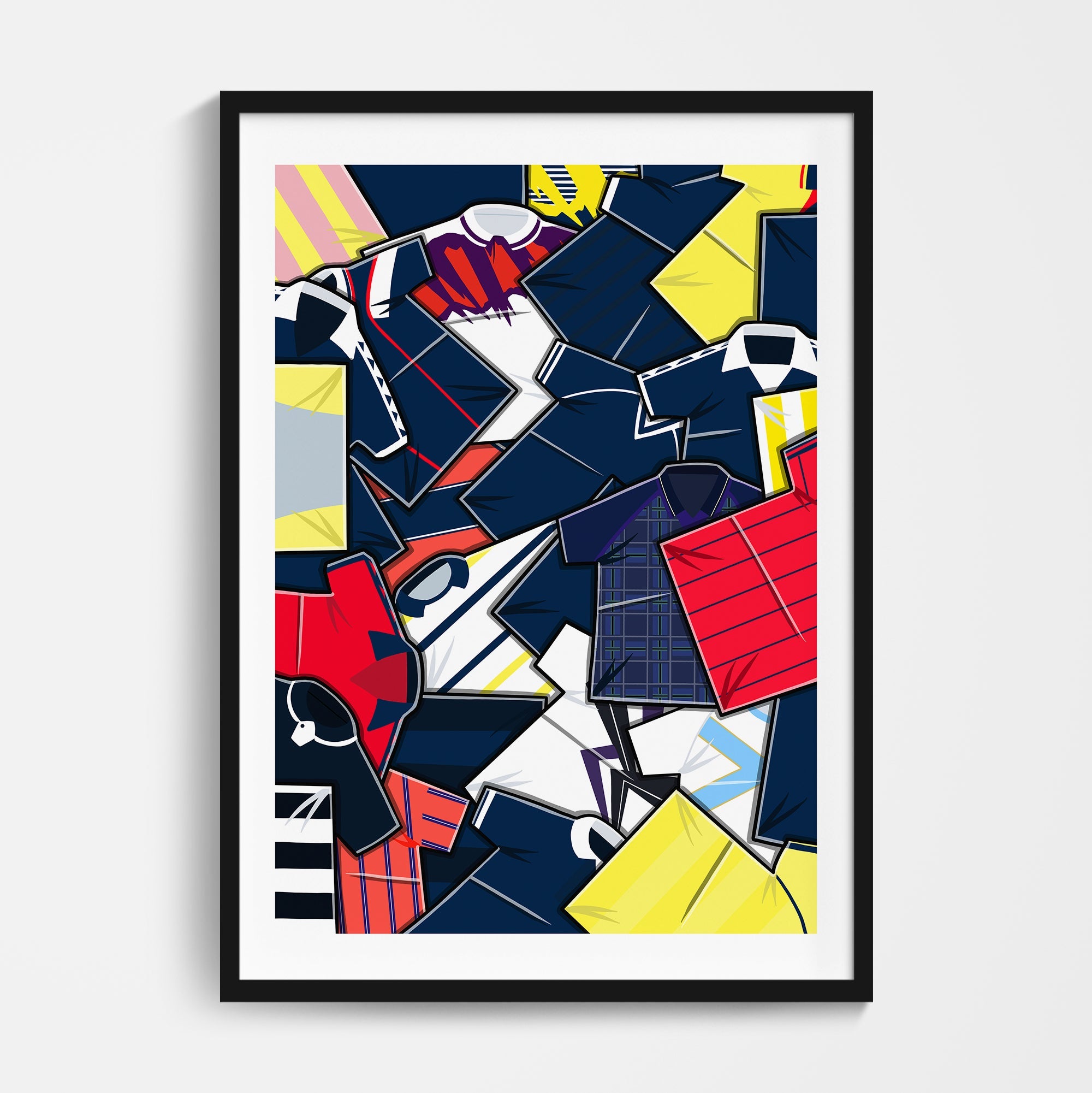 Scotland Shirts Mash Up Print – Casual Football Shirts