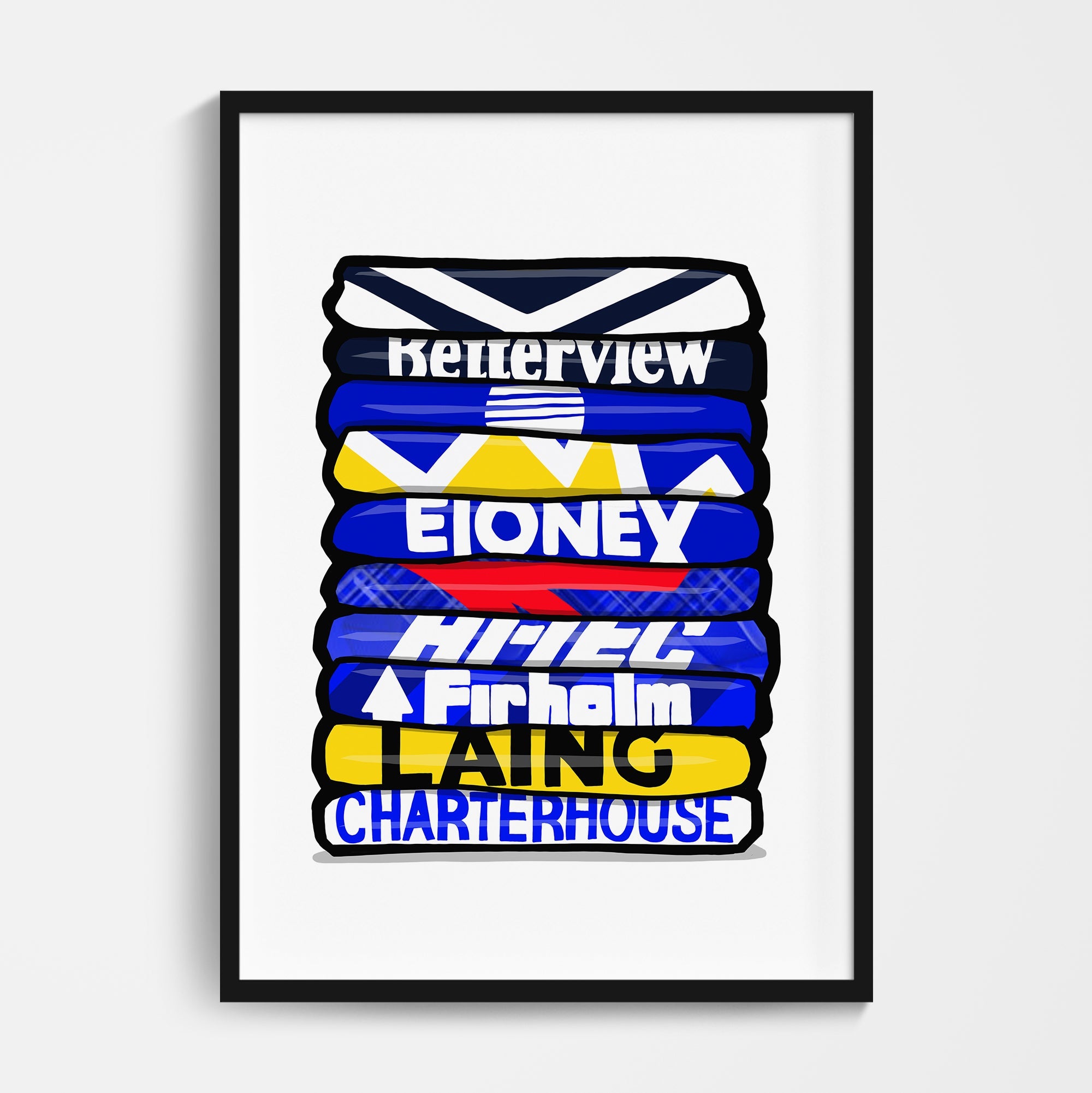 Southend Shirt Stack Print – Casual Football Shirts