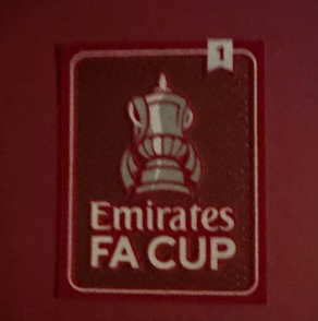 1 x Fly Emirates Fa Cup patch player size Iron On Leeds Coventry badge ...
