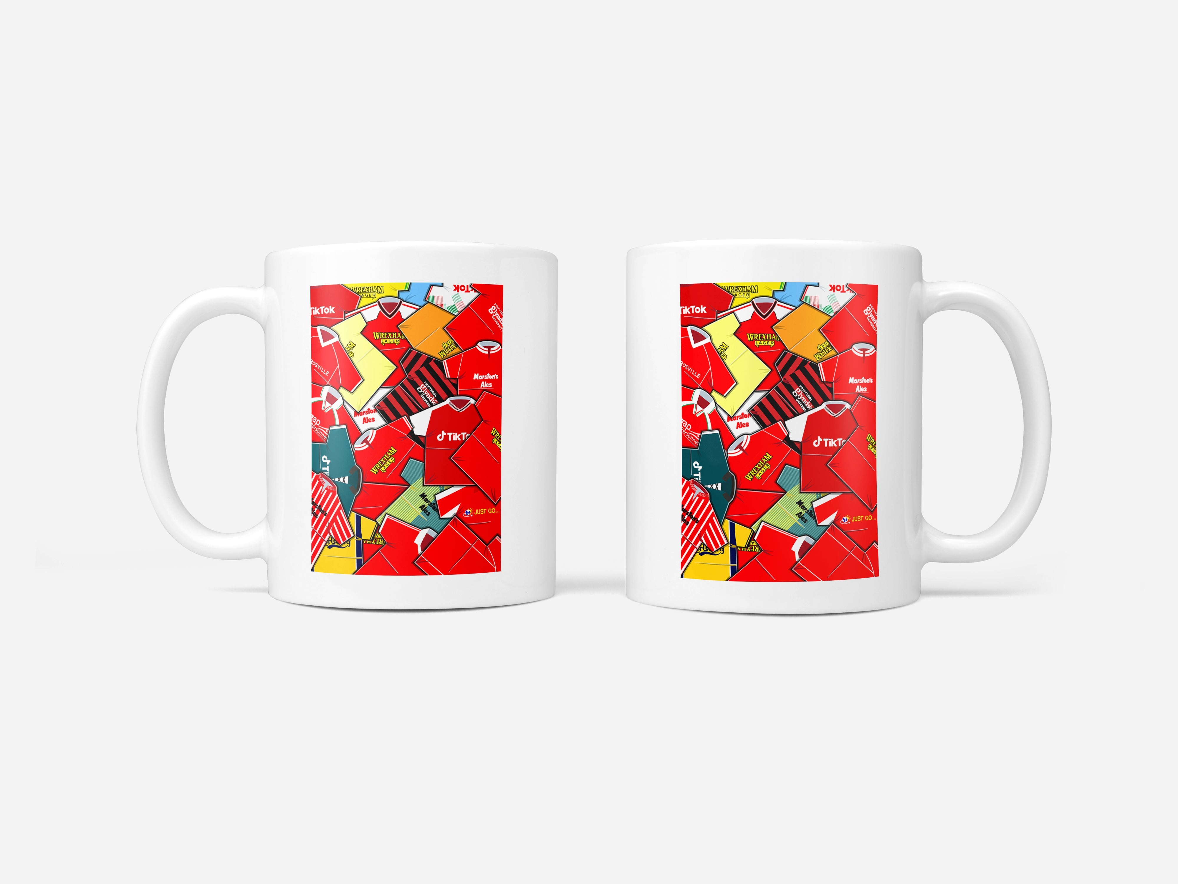 Wrexham Shirts Mash Up Mug – Casual Football Shirts