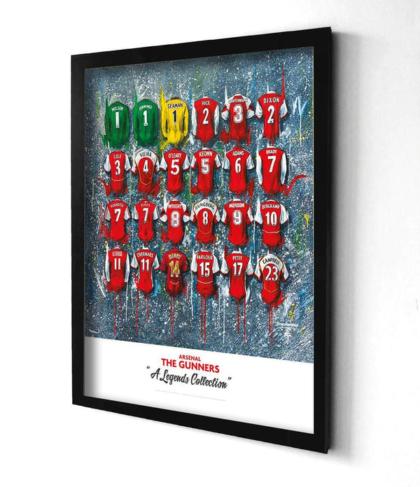 Arsenal 'The Legends' Shirts - A2 Signed Limited Edition Prints ...
