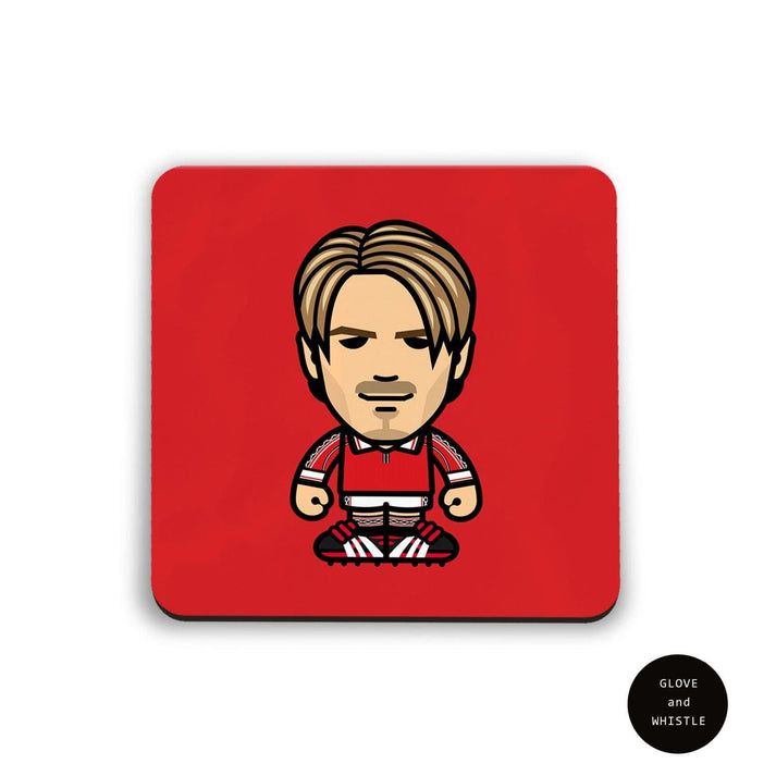 David Beckham Manchester United Football Coaster – Casual Football Shirts