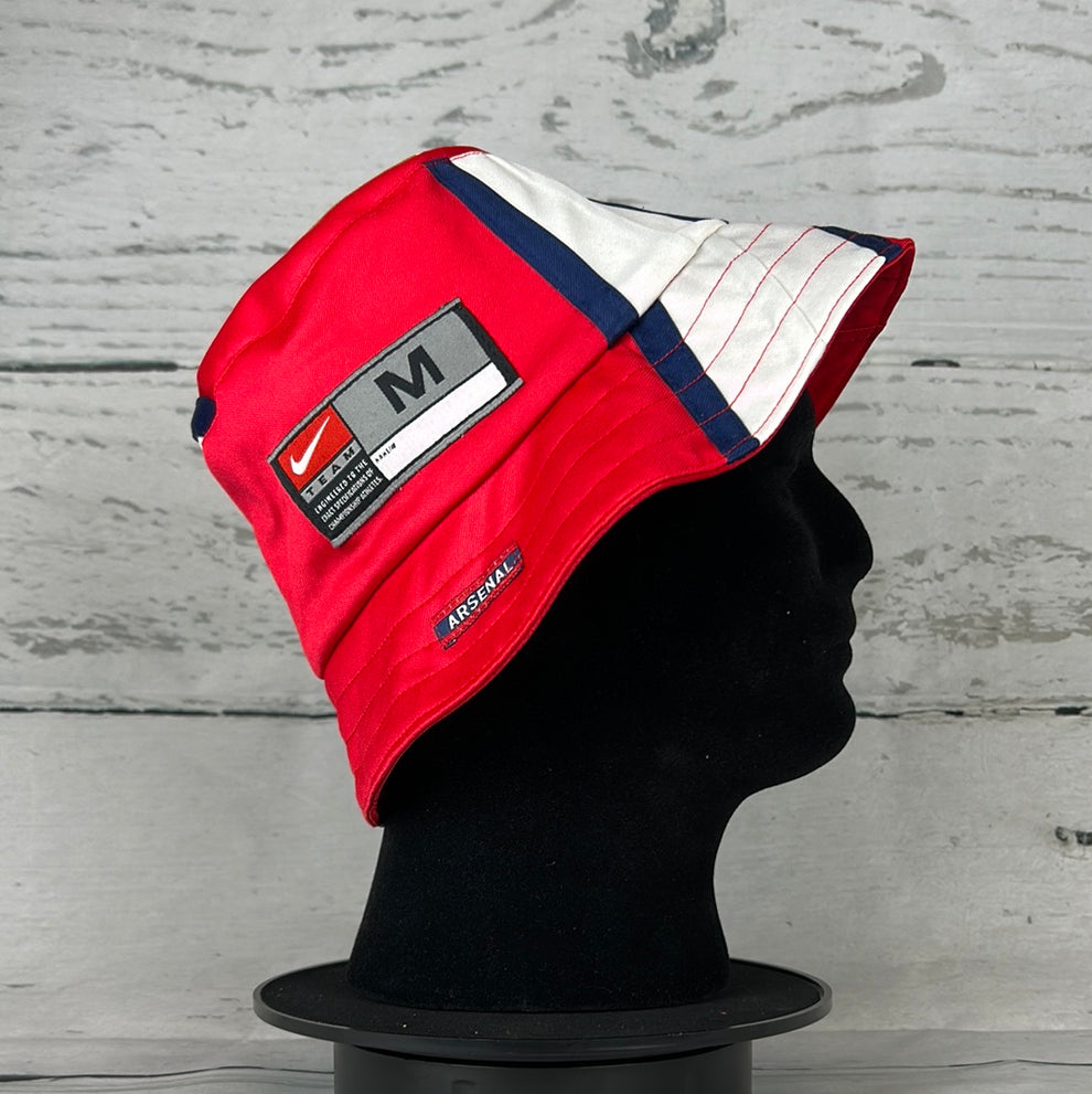 Arsenal Vintage Bucket Hat - Reworked 99/00 Home Shirt – Casual ...