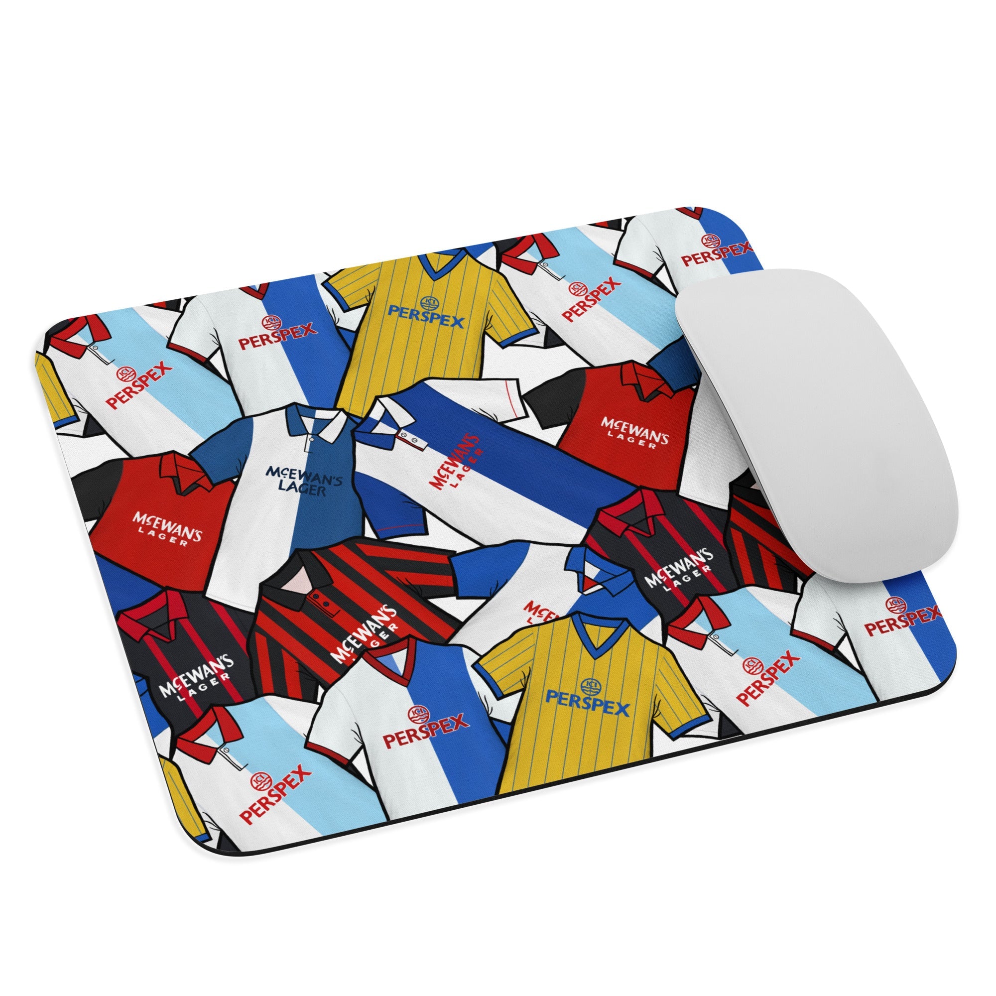 Blackburn Retro Shirts Inspired Football Mouse Pad – Casual Football Shirts