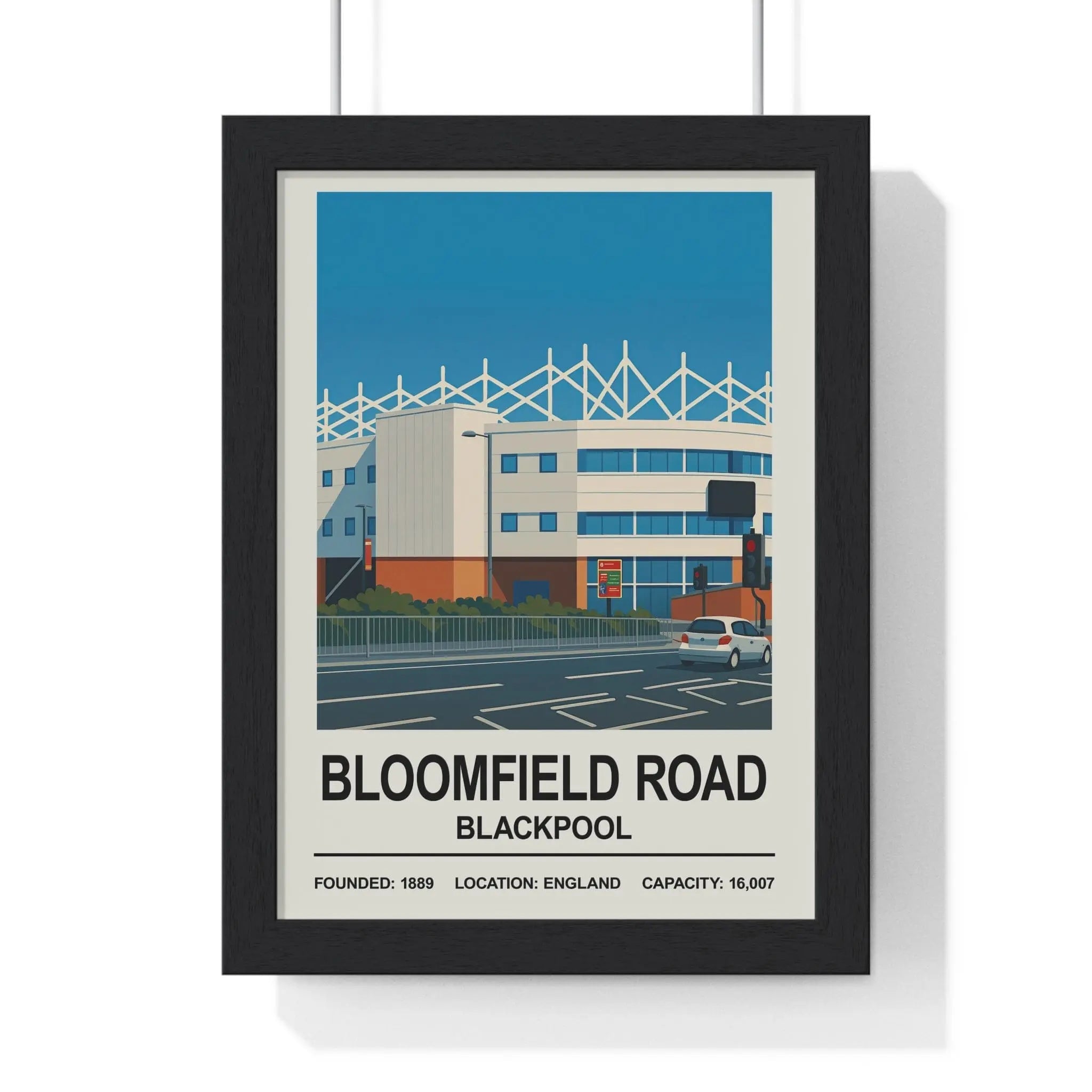 Blackpool Bloomfield Road Stadium Print – Casual Football Shirts