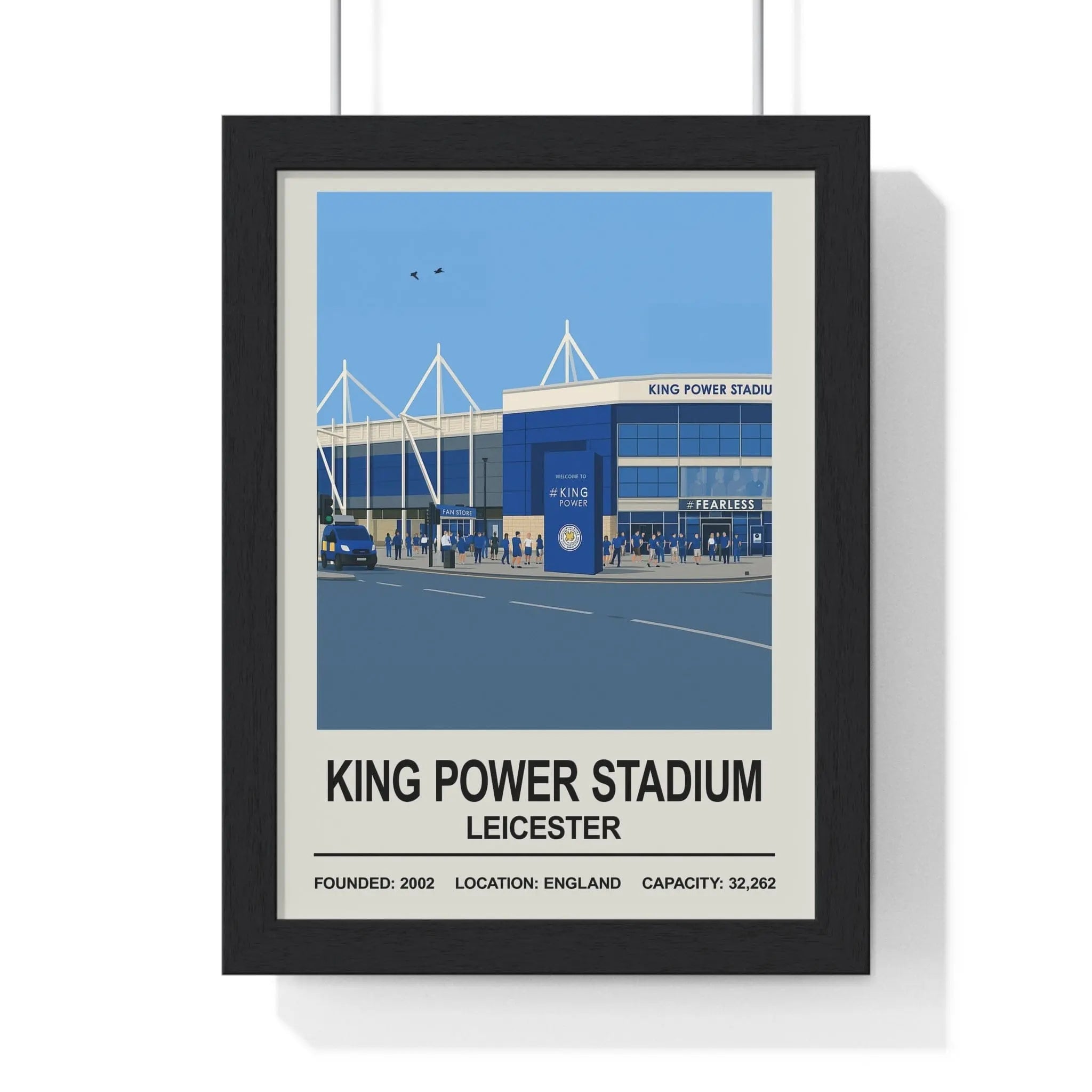 Leicester King Power Stadium Print – Casual Football Shirts