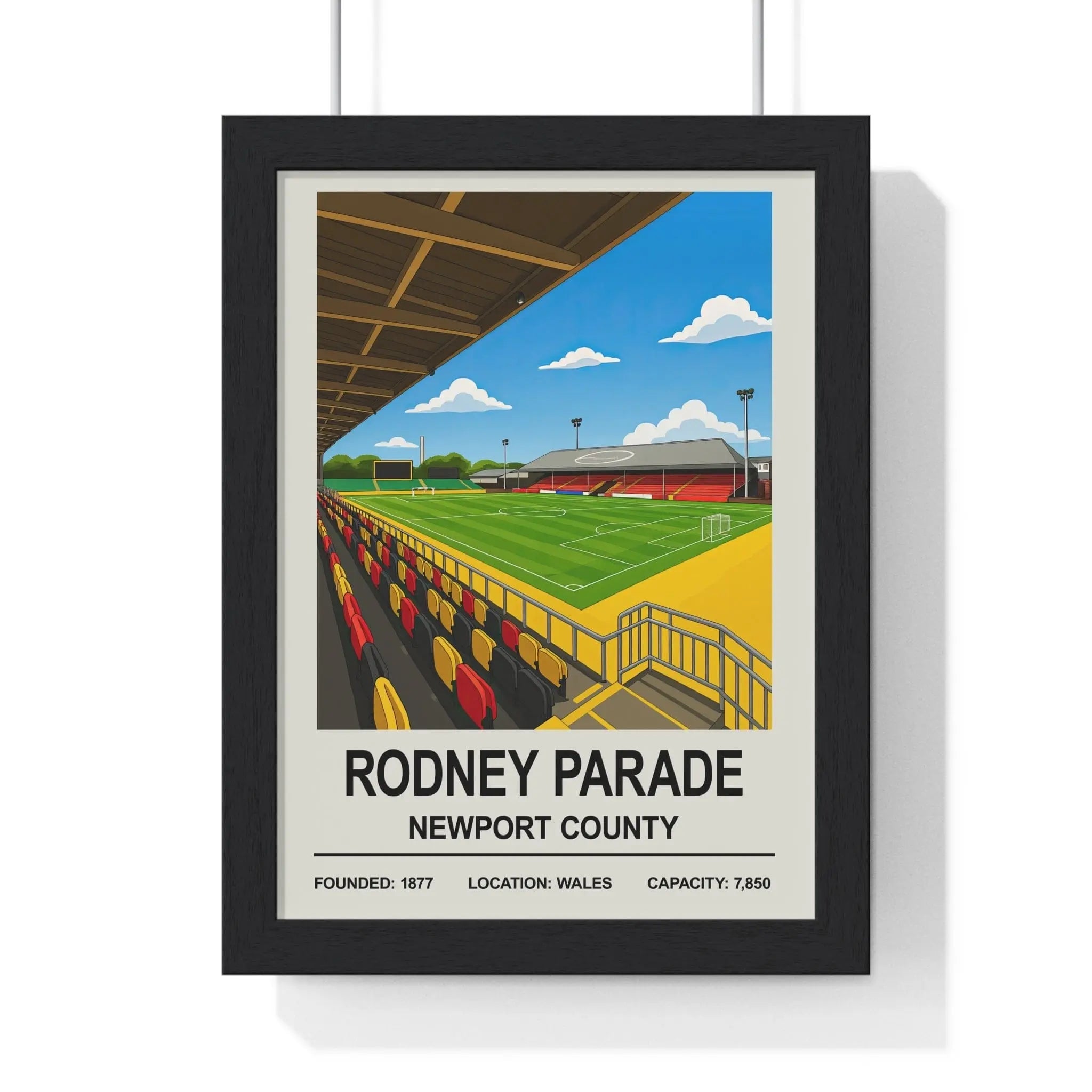 Newport Rodney Parade Stadium Print – Casual Football Shirts