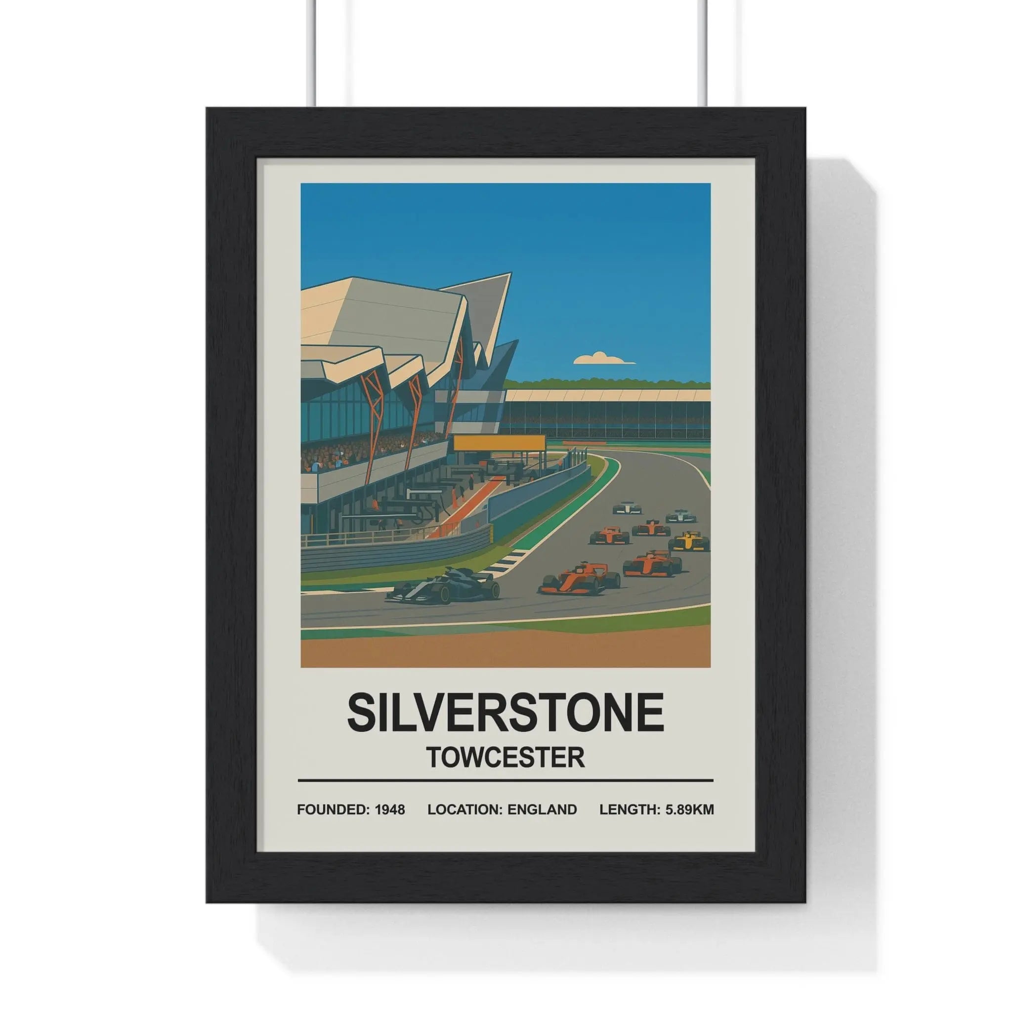 Silverstone Towcester Racing Circuit Stadium Print – Casual Football Shirts