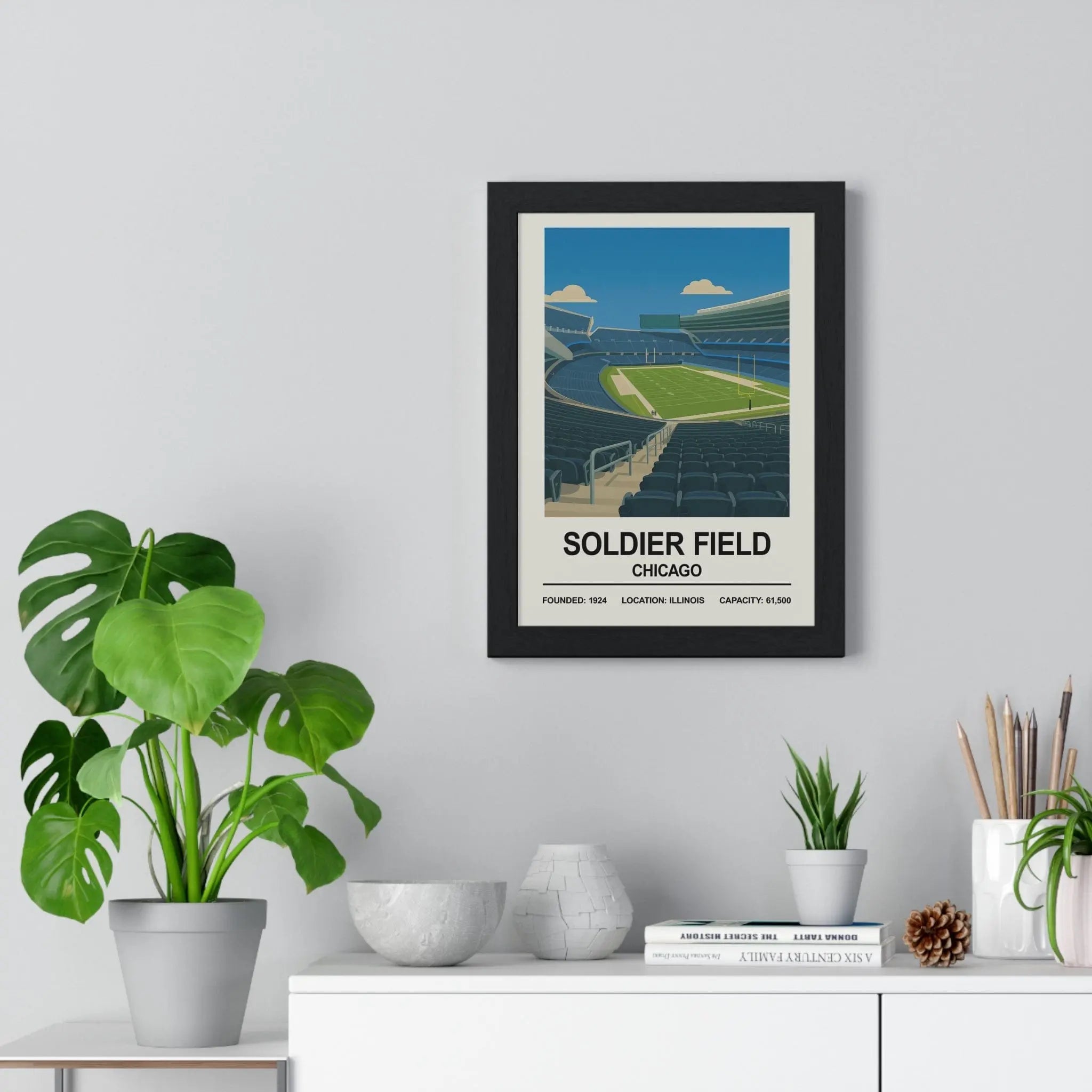 Chicago Soldier Field Stadium Print – Casual Football Shirts
