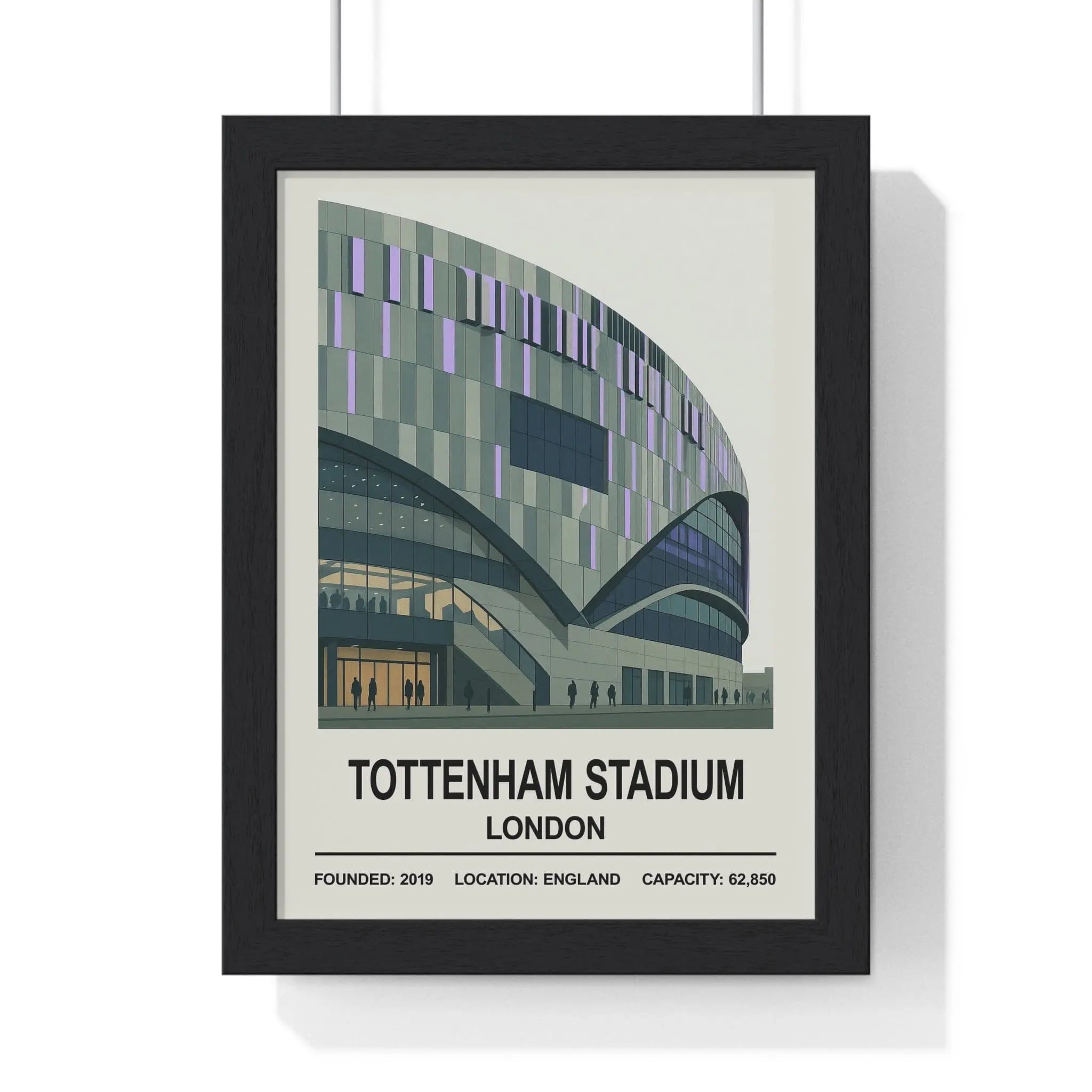 Tottenham Hotspur Stadium Poster Print – Casual Football Shirts