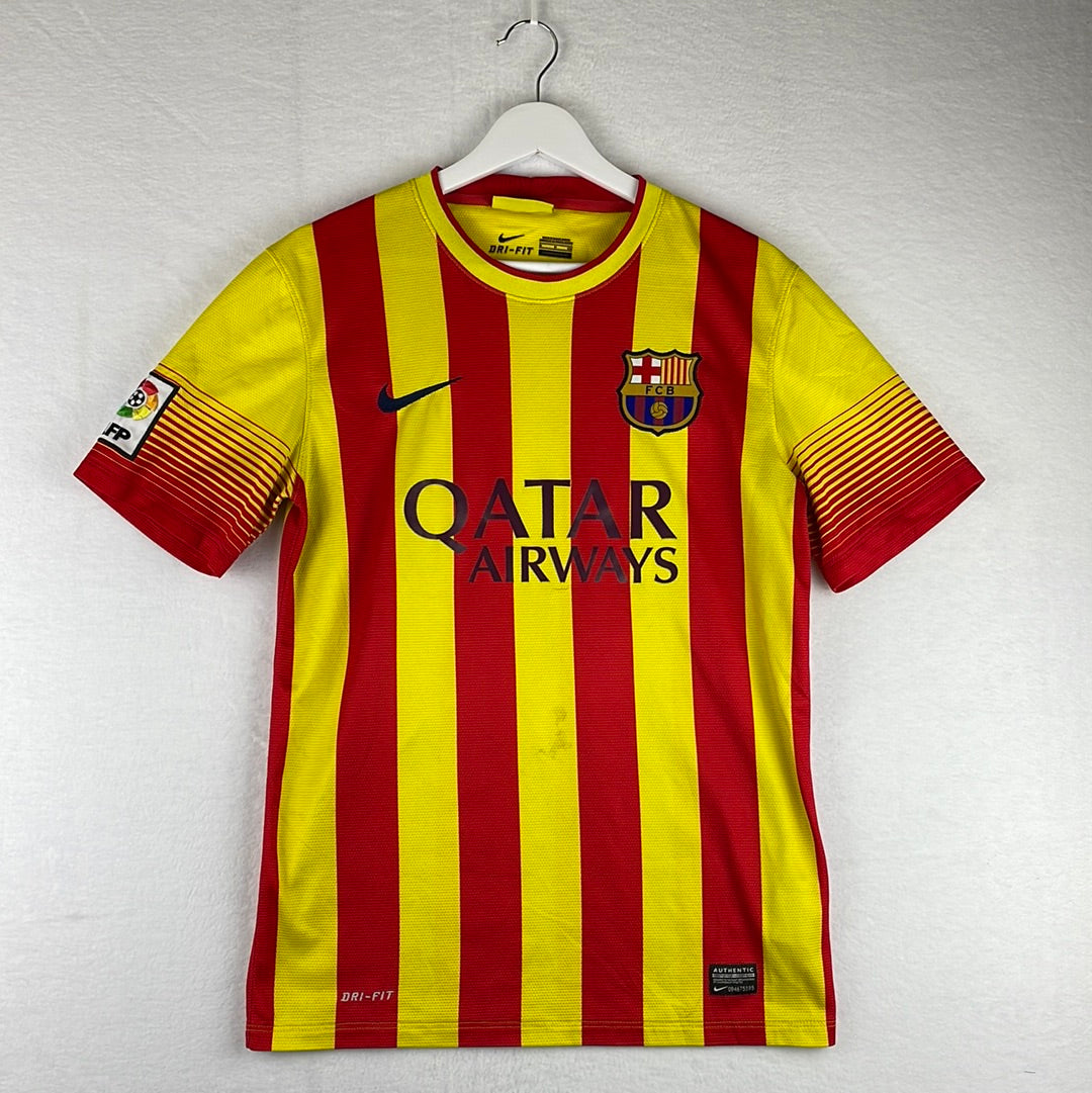 Barcelona 2013-2014 Away Shirt - Authentic Nike Barca Shirt – Casual ...